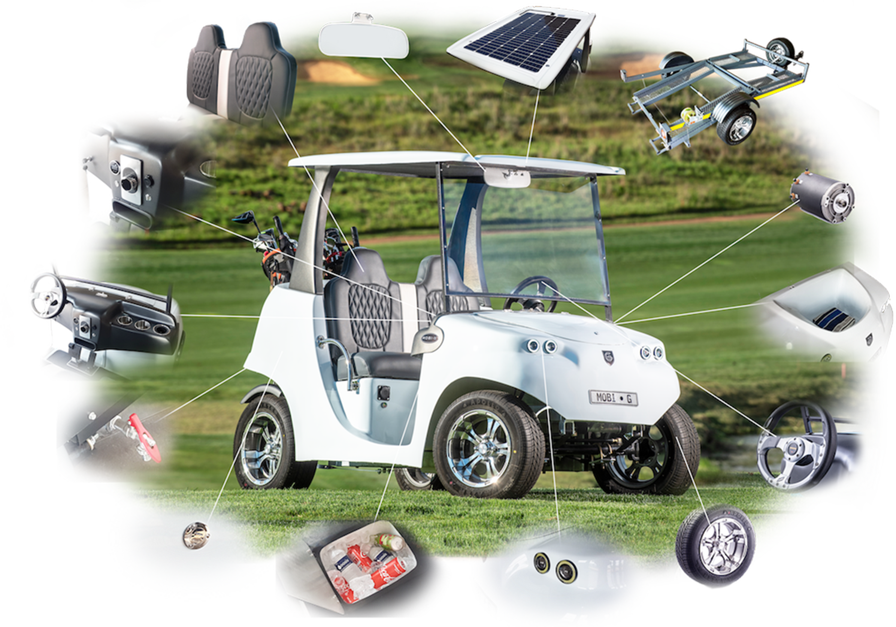 Golf Car Options | Mobi G, The Golf Cart Reinvented